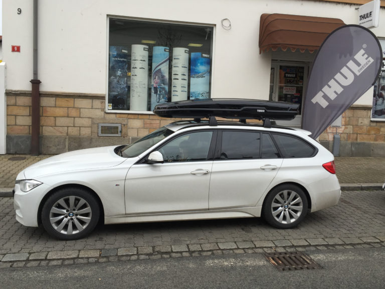 Montáž na BMW 3 combi – Thule Flow – Vachta-Kašpar s.r.o.